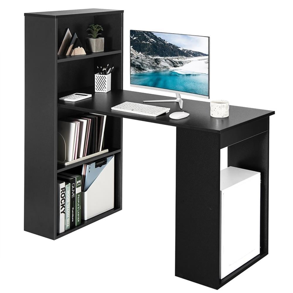 Pemberly Row Computer Desk Writing Workstation Office 6 Tier Storage ...