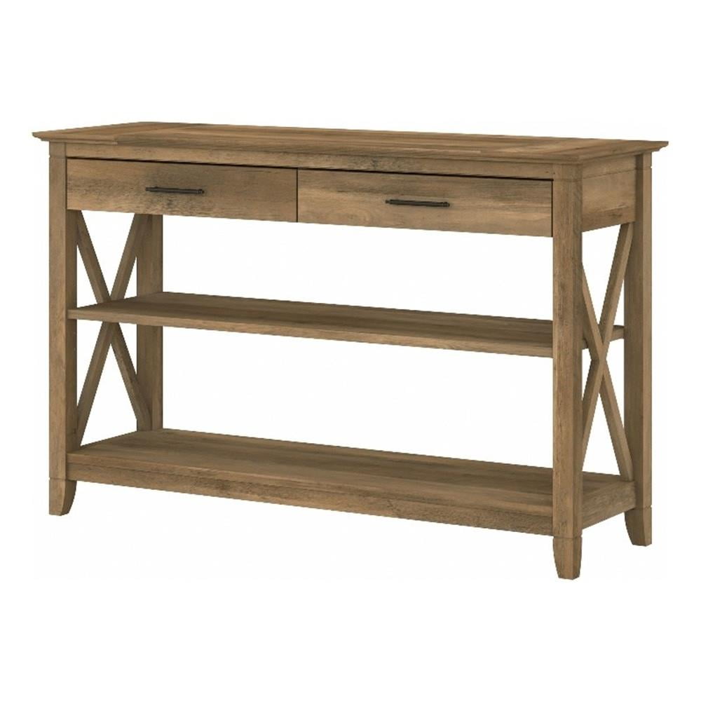 Pemberly Row Console Table with Drawers in Reclaimed Pine - Engineered Wood - Walmart.com