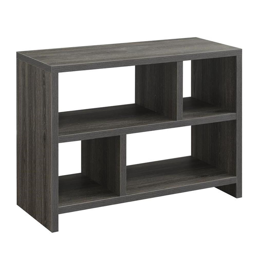 Pemberly Row Console Three-Tier Bookcase in Gray Wood Finish - Walmart.com