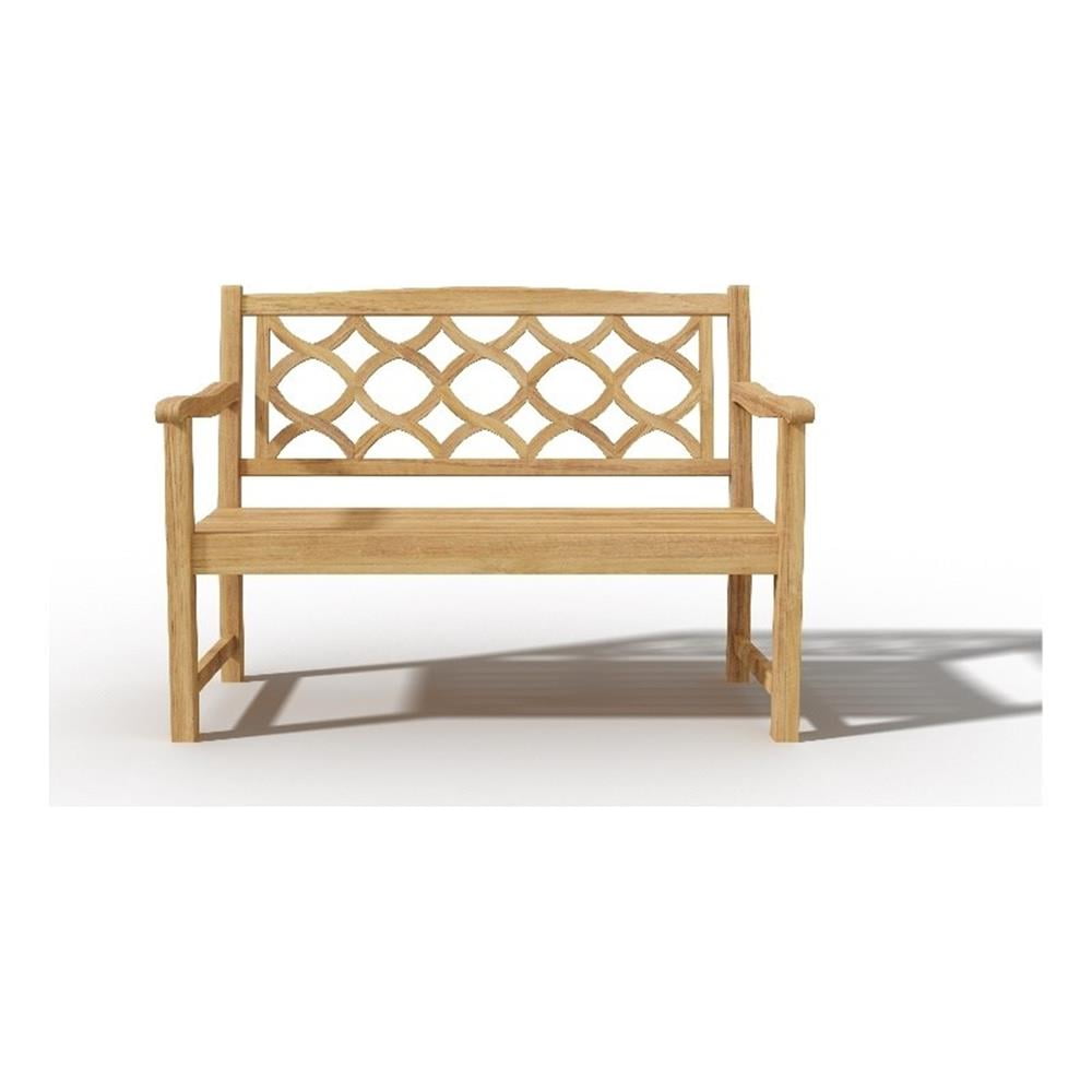 Pemberly Row Contemporary 2 Person Premium Teak Outdoor Bench - Walmart.com