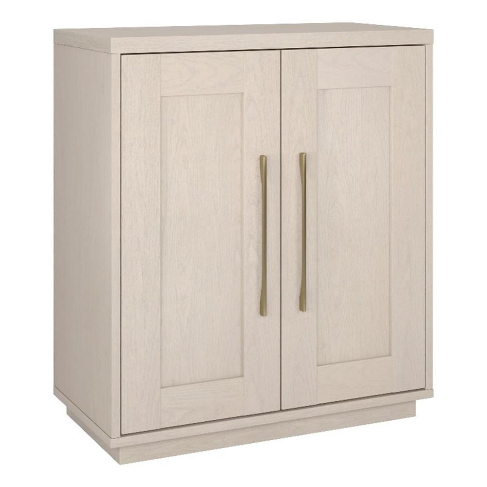 Pemberly Row Contemporary 28" Alder White MDF Accent Cabinet - Walmart.com