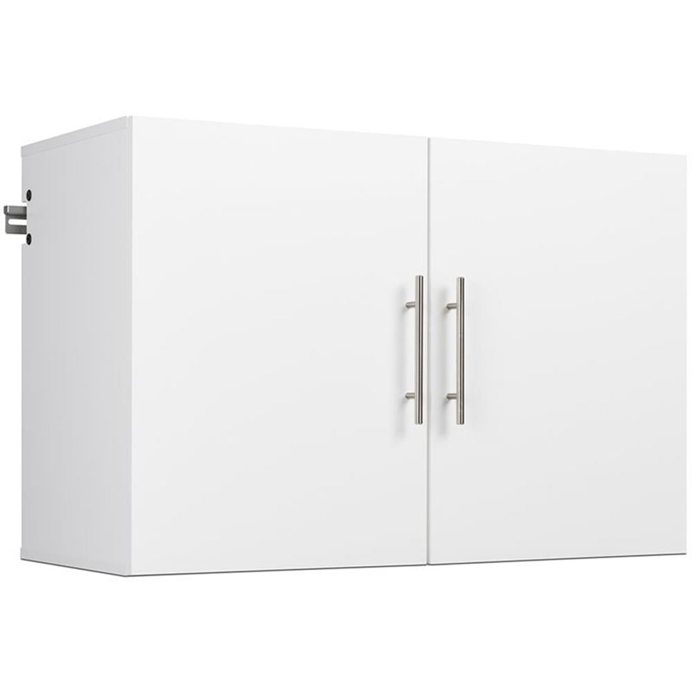 Pemberly Row Contemporary 36" Wall Mounted Garage Cabinet in White ...