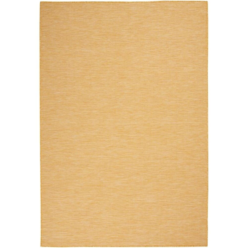 Pemberly Row Contemporary 5' x 7' Yellow Fabric Modern Area Rug ...