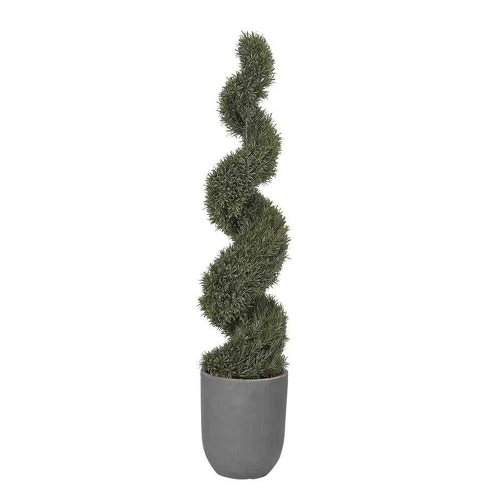Pemberly Row Contemporary 6' Spiral Rosemary Topiary in Campbell ...