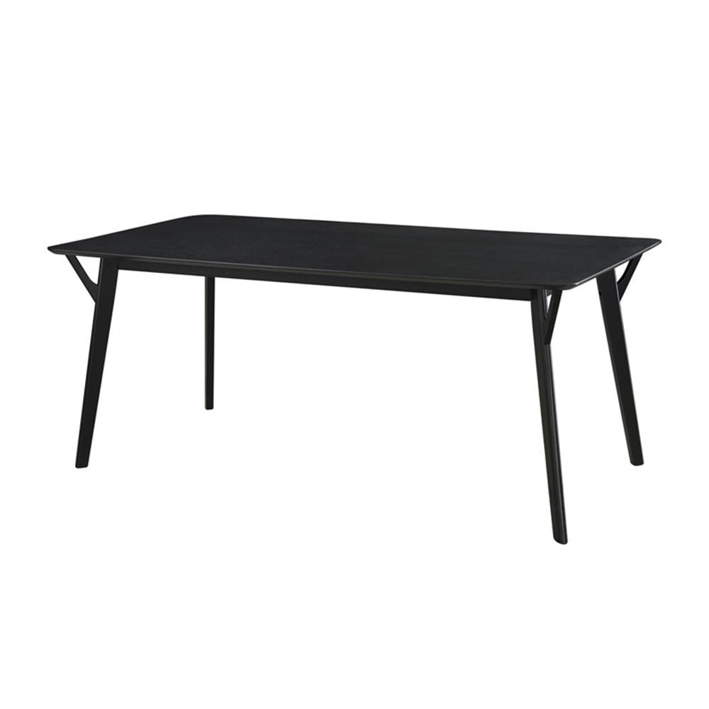 Pemberly Row Contemporary 71" Rectangular Dining Table in Black ...