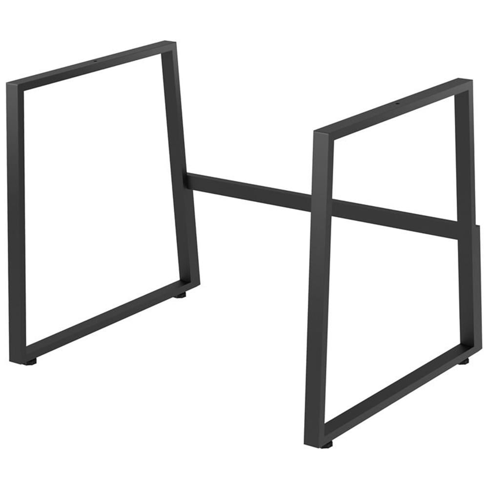 Pemberly Row Contemporary Aluminium Standing Desk Legs in Black ...
