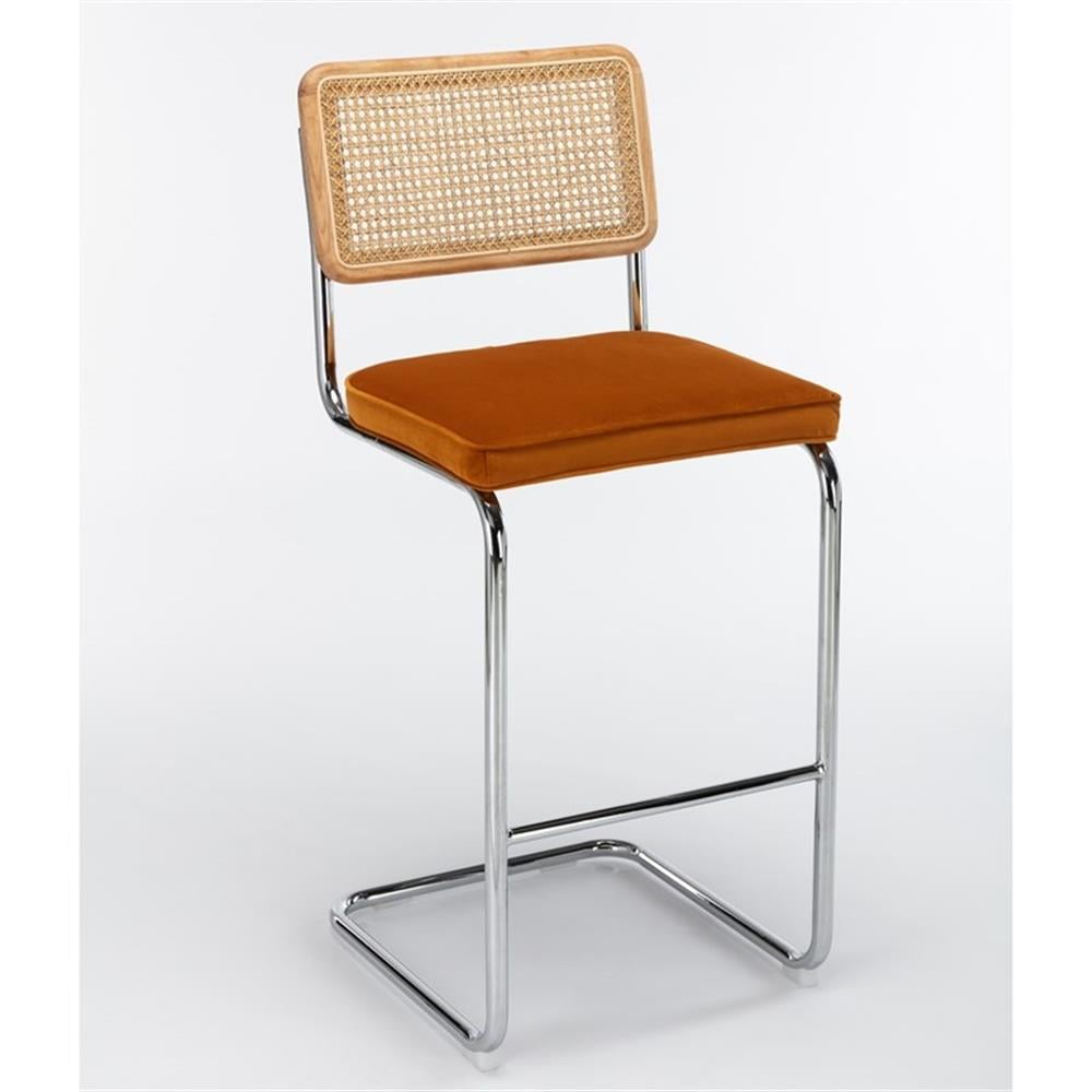 Pemberly Row Contemporary Bar Height Stools (Set of 2) in Brown ...