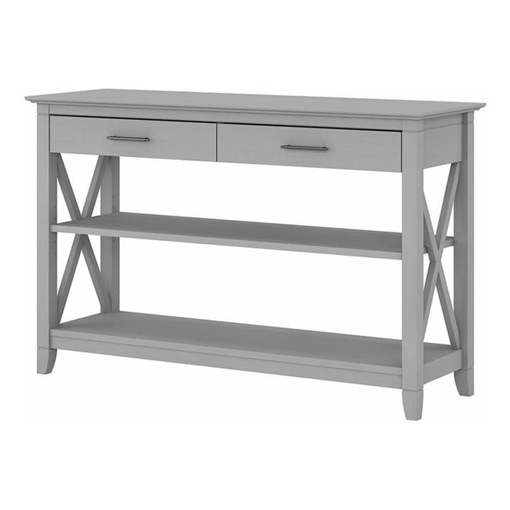 Pemberly Row Contemporary Engineered Wood Console Table with Drawers in Gray - Walmart.com