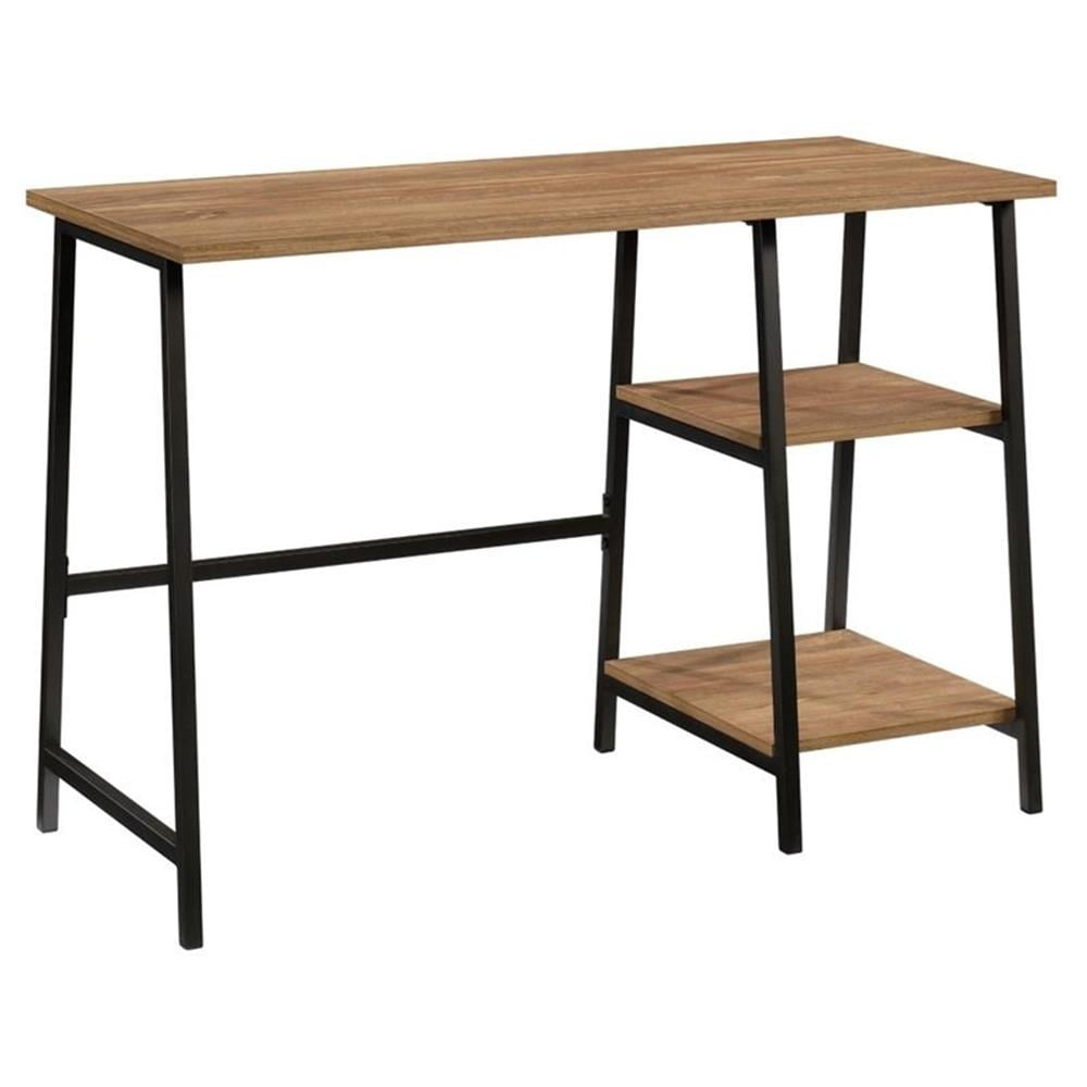 Pemberly Row Contemporary Engineered Wood Desk in Sindoori Mango ...