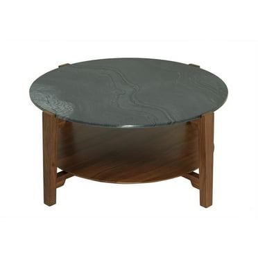 Genuine Marble Block Coffee Table - Rosso Levanto Marble - Walmart.com