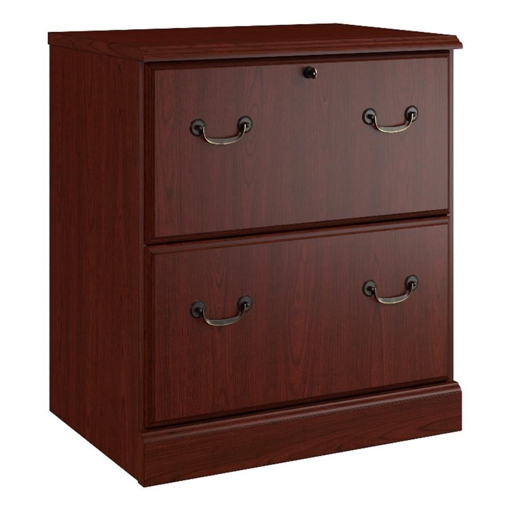 Pemberly Row Contemporary Lateral File Cabinet in Harvest Cherry ...