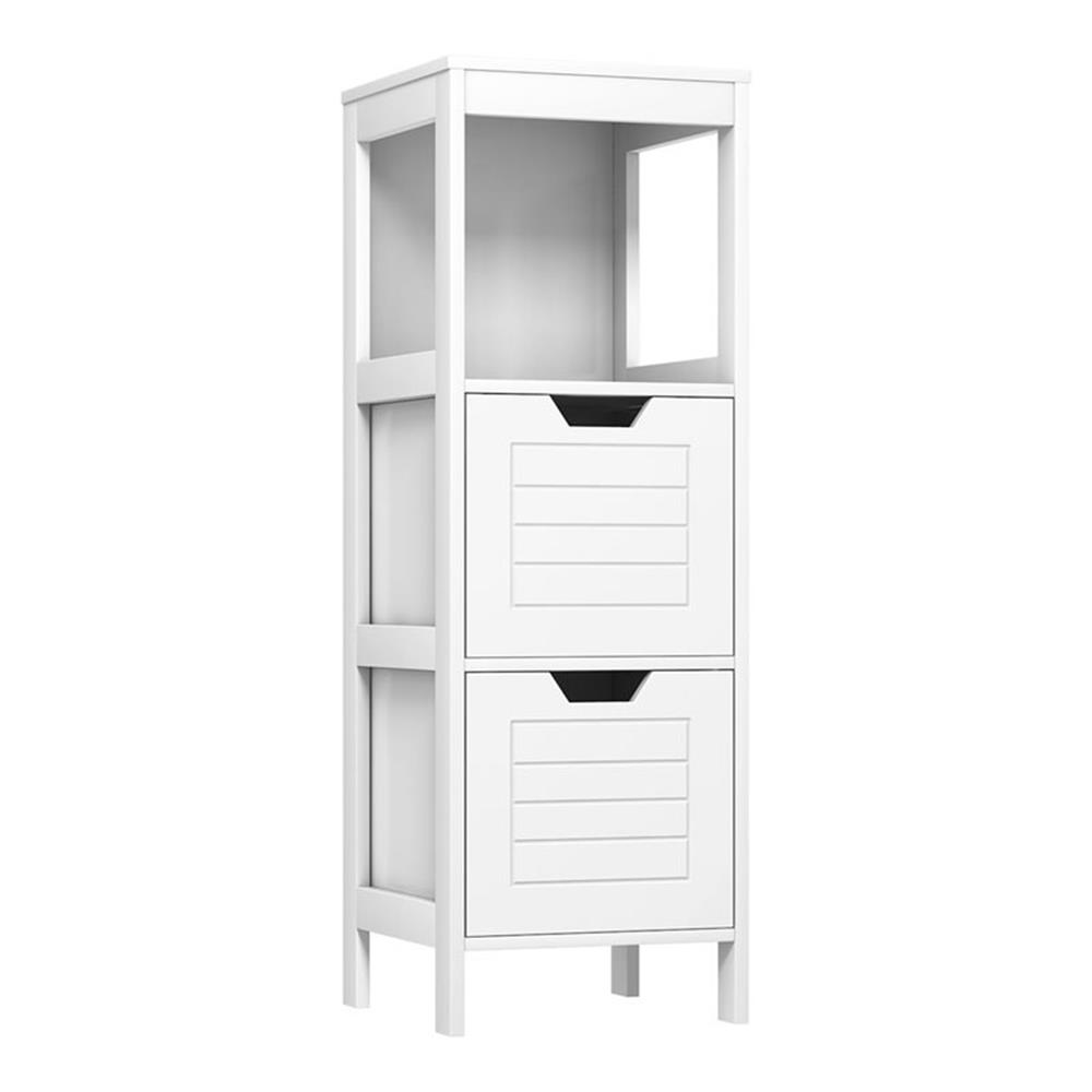 Pemberly Row Contemporary MDF and NC Paint Floor Cabinet with 2 Drawers ...
