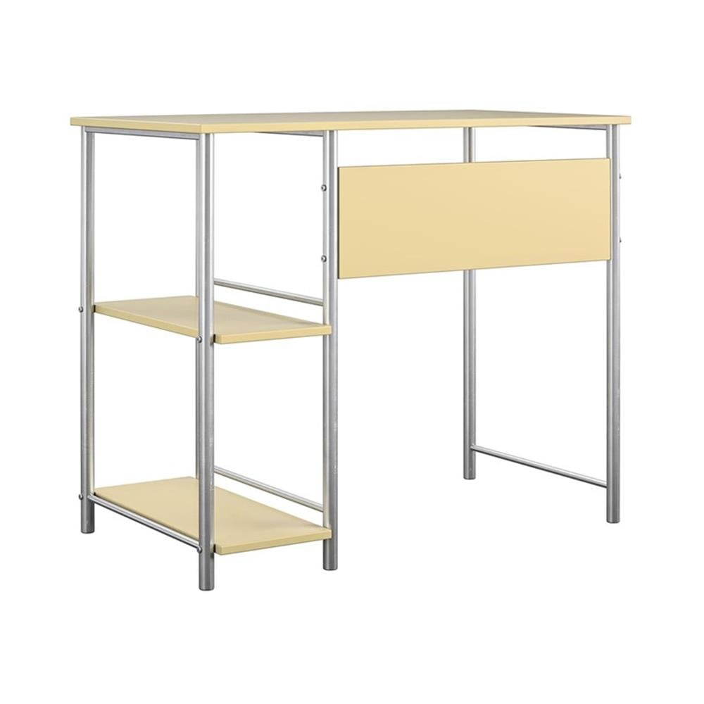Pemberly Row Contemporary Metal Student Computer Desk in Yellow ...