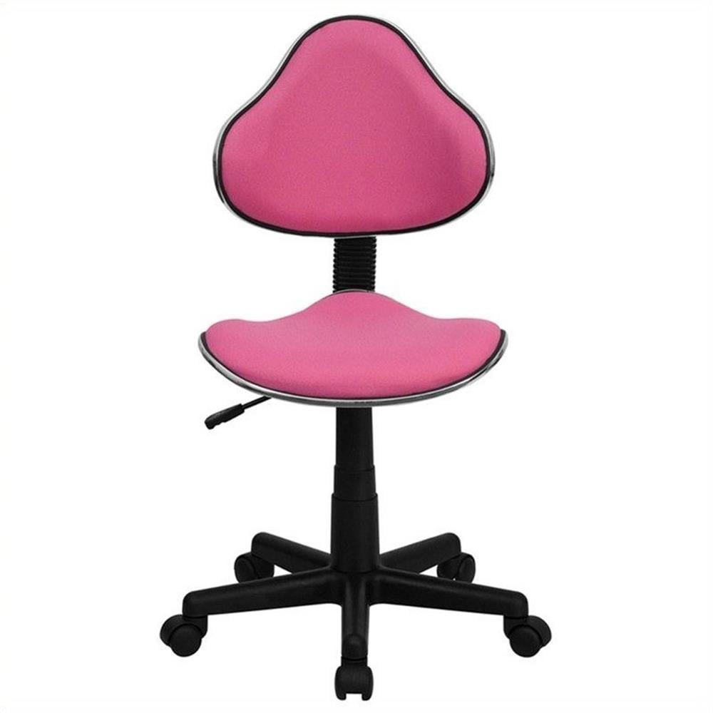 Pemberly Row Contemporary Modern Ergonomic Office Swivel Chair in Pink ...