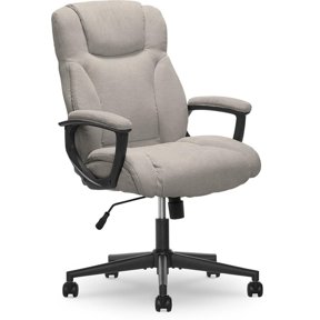 Realspace® Modern Comfort Pizana Fabric Upholstered High-Back Executive ...