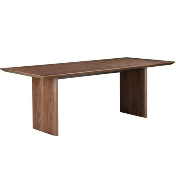 Pemberly Row Contemporary Rectangular Dining Table in Walnut - Walmart.com