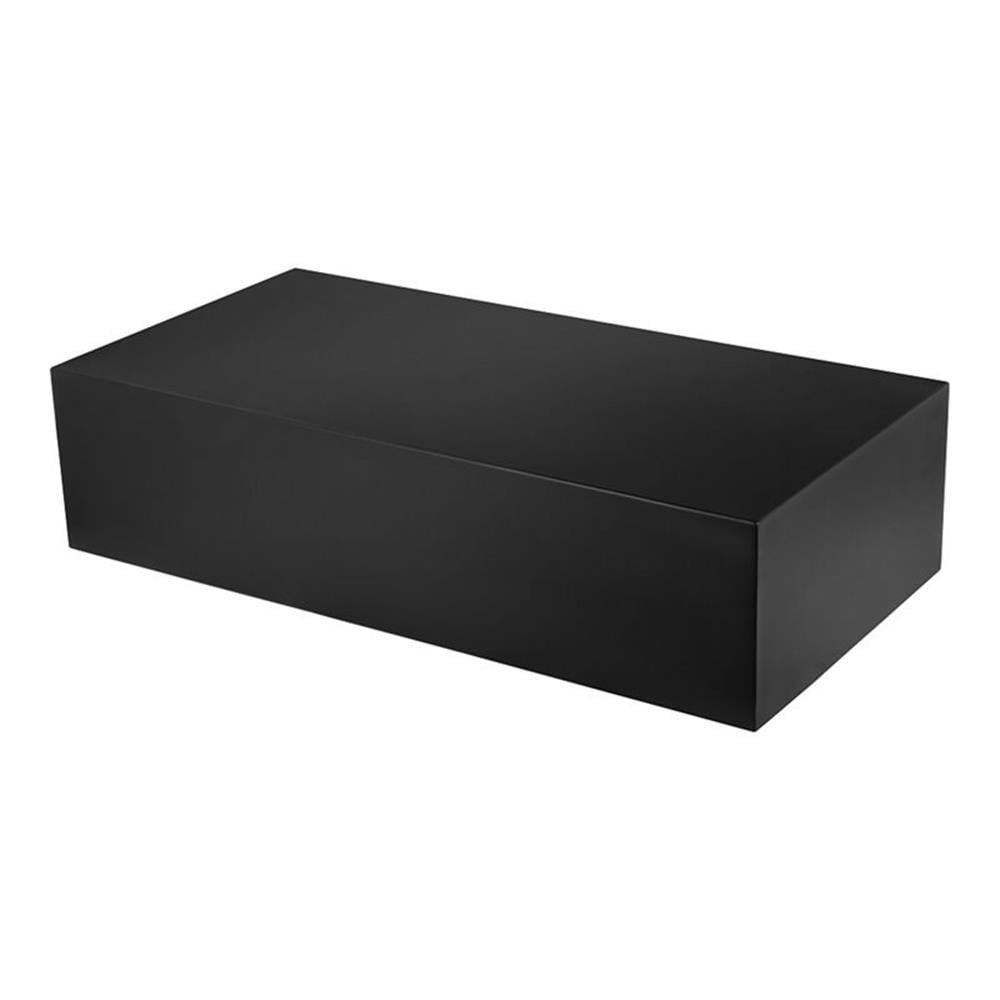 Pemberly Row Contemporary Rectangular Modern Metal Coffee Table in ...