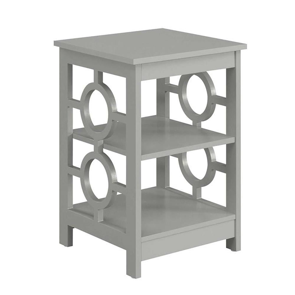 Pemberly Row Contemporary Ring End Table in Gray Wood Finish - Walmart.com
