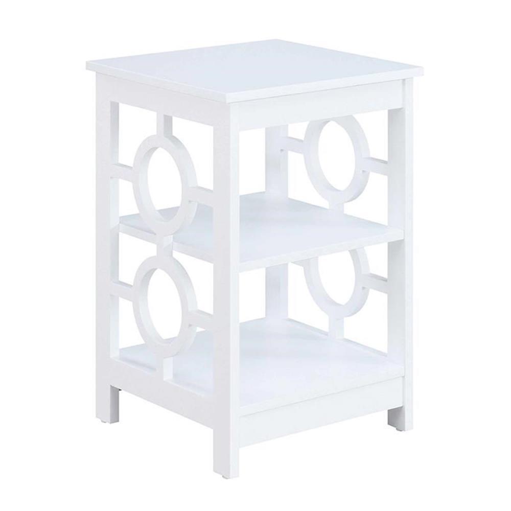 Pemberly Row Contemporary Ring End Table in White Wood Finish - Walmart.com