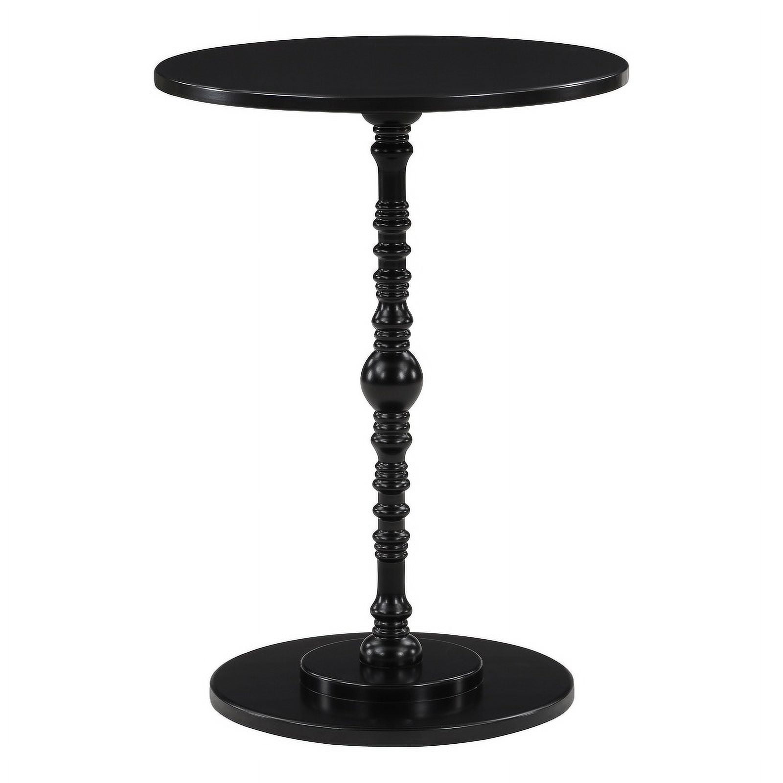 Pemberly Row Contemporary Spindle Table in Black Wood Finish - Walmart.com