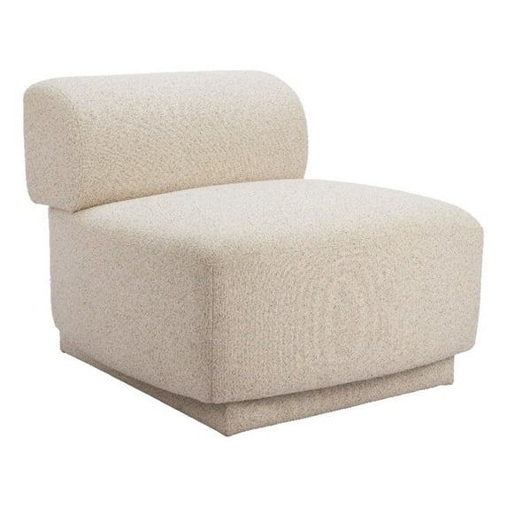 Pemberly Row Contemporary Wood Accent Chair Multigrain Beige - Walmart.com