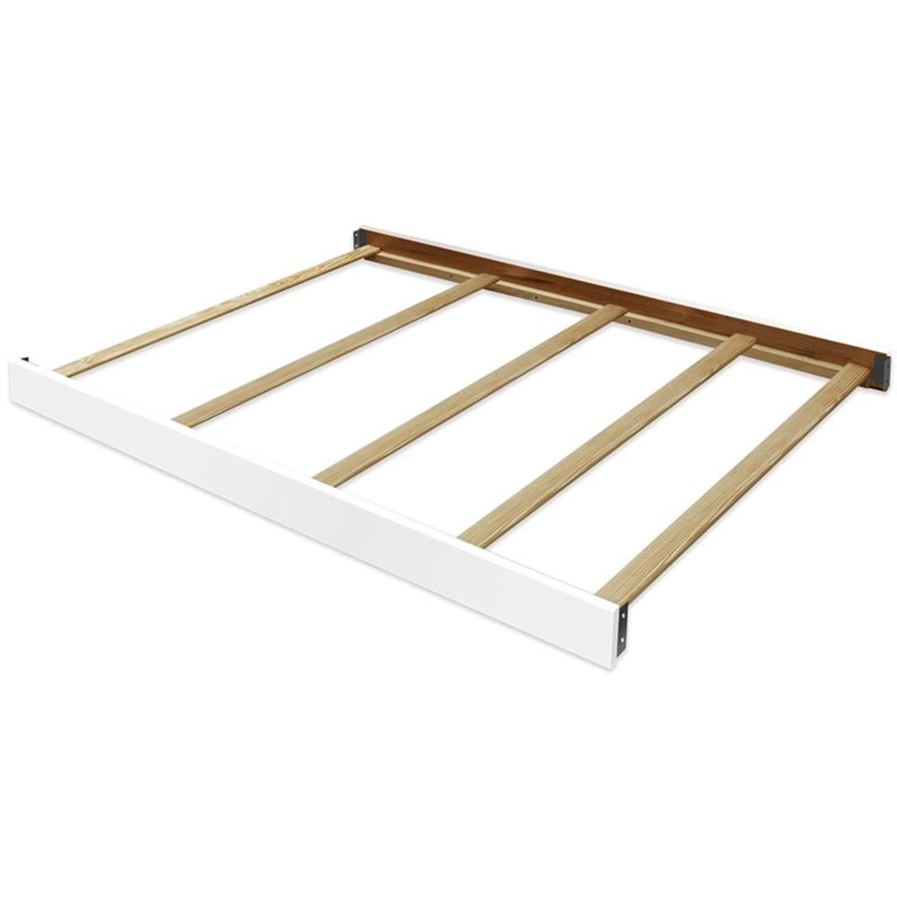 Pemberly Row Contemporary Wood Full Size Rail in White Finsih - Walmart.com