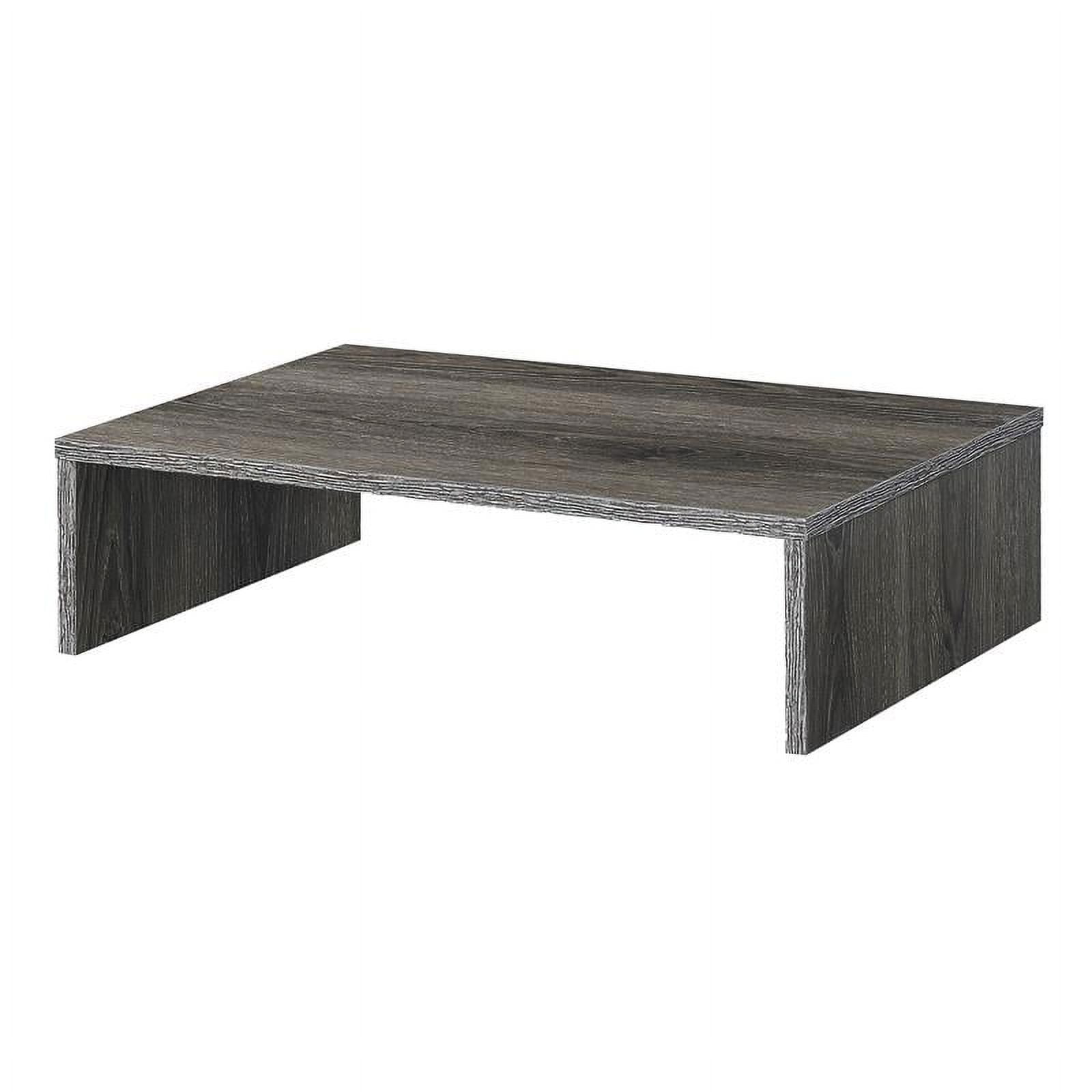 Pemberly Row Contemporary Wood Large Monitor Riser for TVs up to 23" in ...