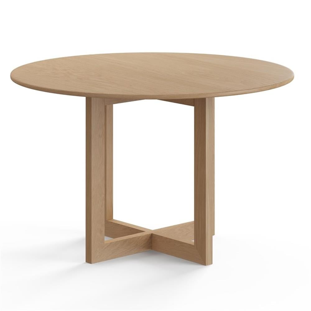 Pemberly Row Contemporary Wood Round Dining Table in Natural - Walmart.com