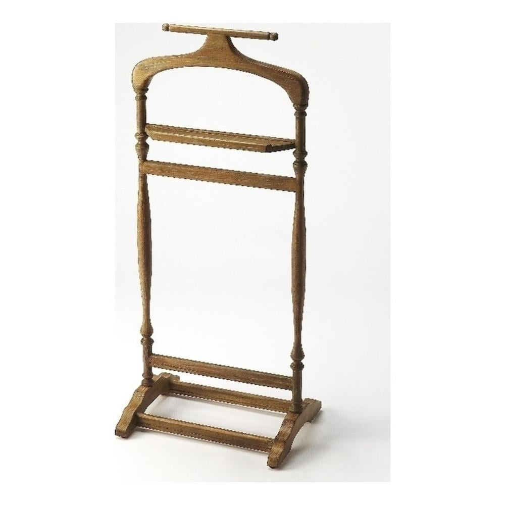 Pemberly Row Contemporary Wood Valet Stand - Driftwood Brown - Walmart.com
