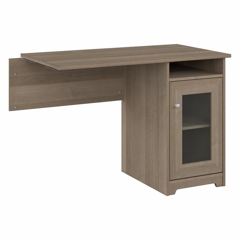 Pemberly Row Desk Return with Storage in Ash Gray - Engineered Wood ...