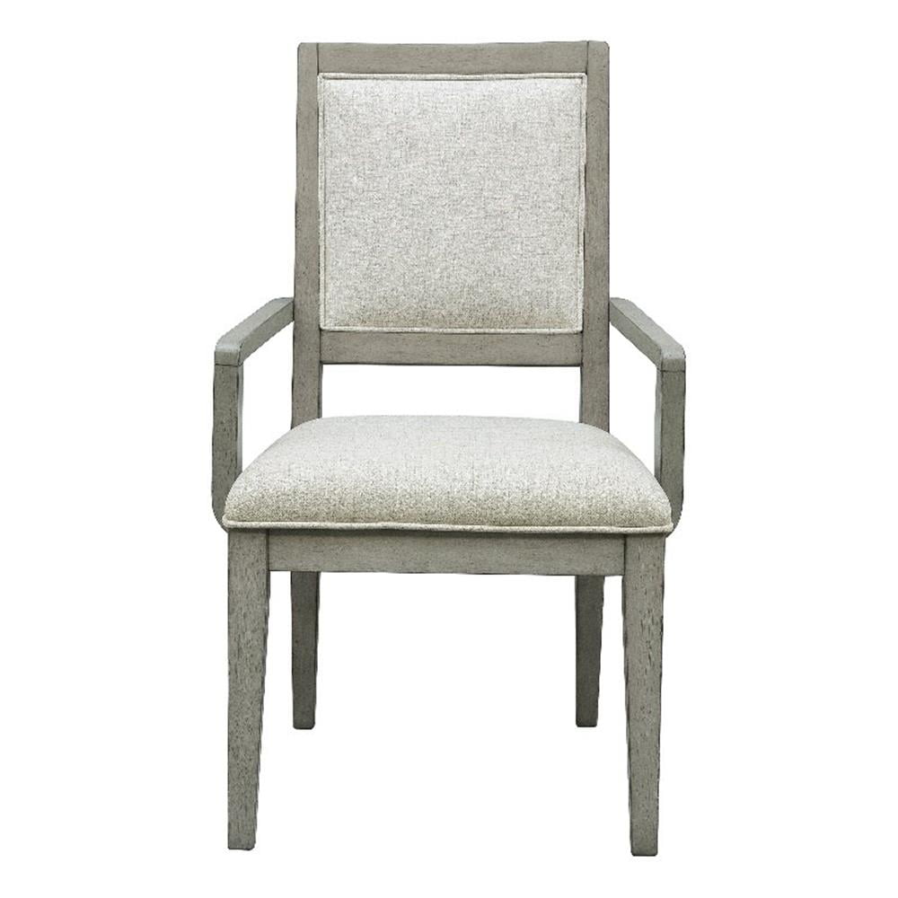 Pemberly Row Dining Arm Chair in Gray Wood Finish by Pemberly Row ...