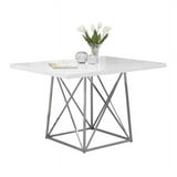 Pemberly Row Dining Table in Glossy White - Walmart.com