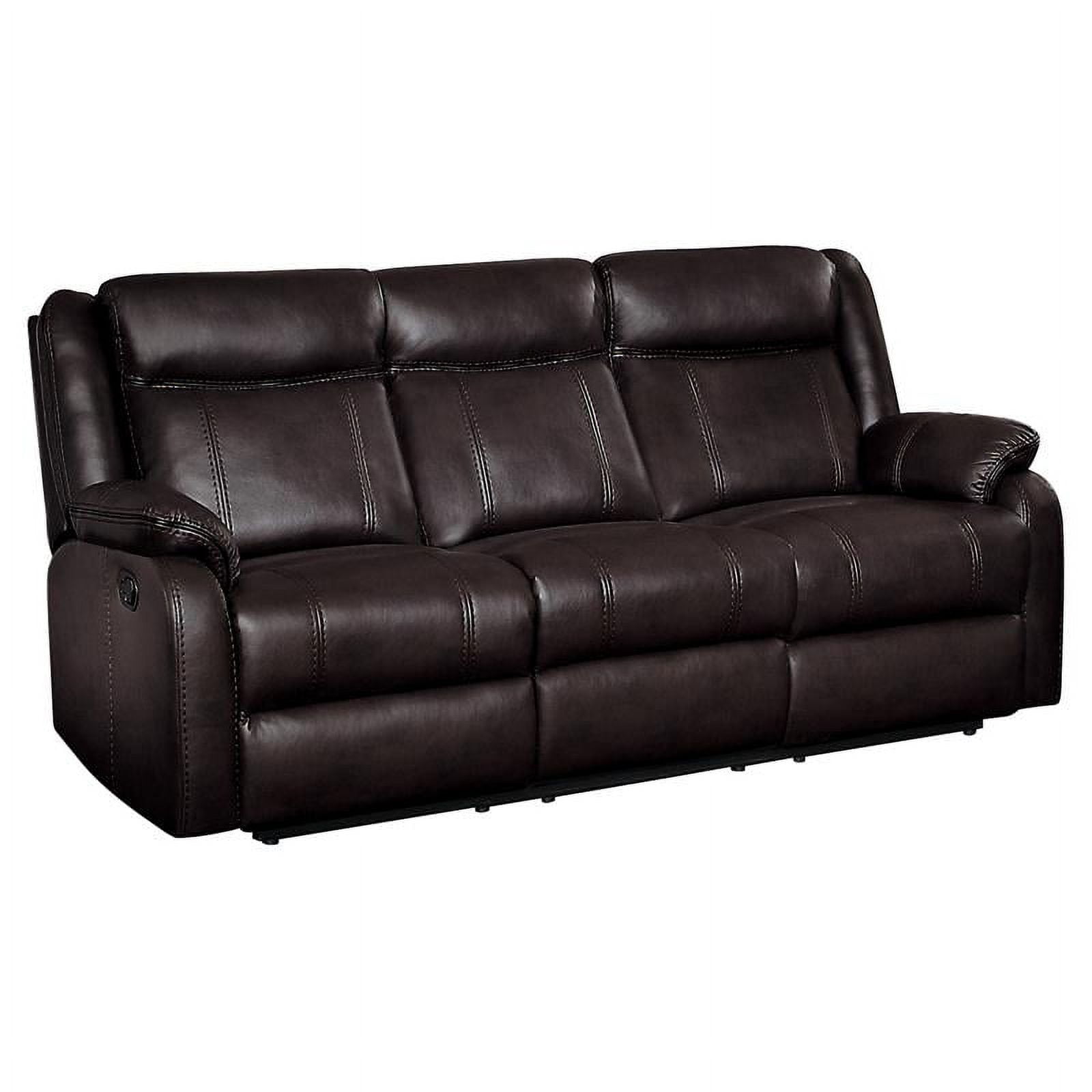 Pemberly Row Three-Seater Living Room Recliner Couch with Center Drop ...