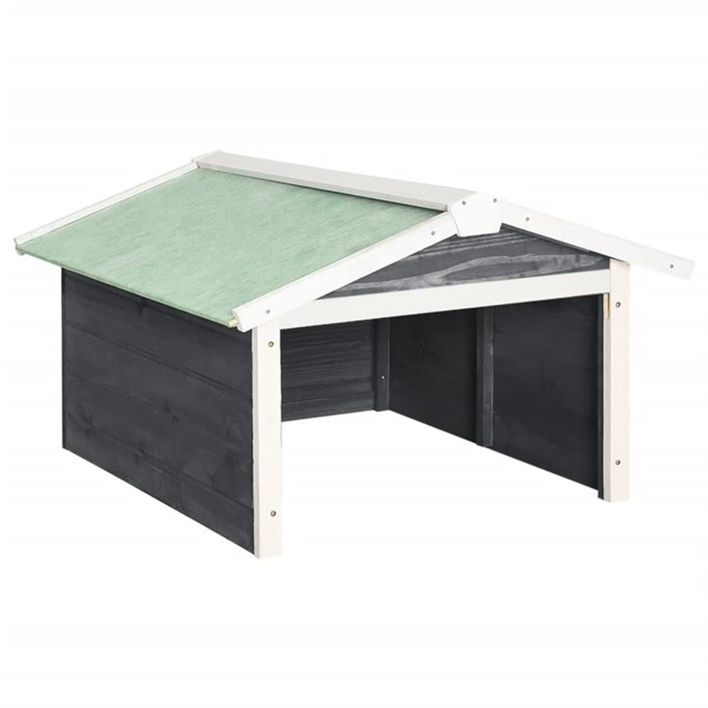 Pemberley Row Fir Wood Gray/White Lawn Mower Storage Rectangular ...