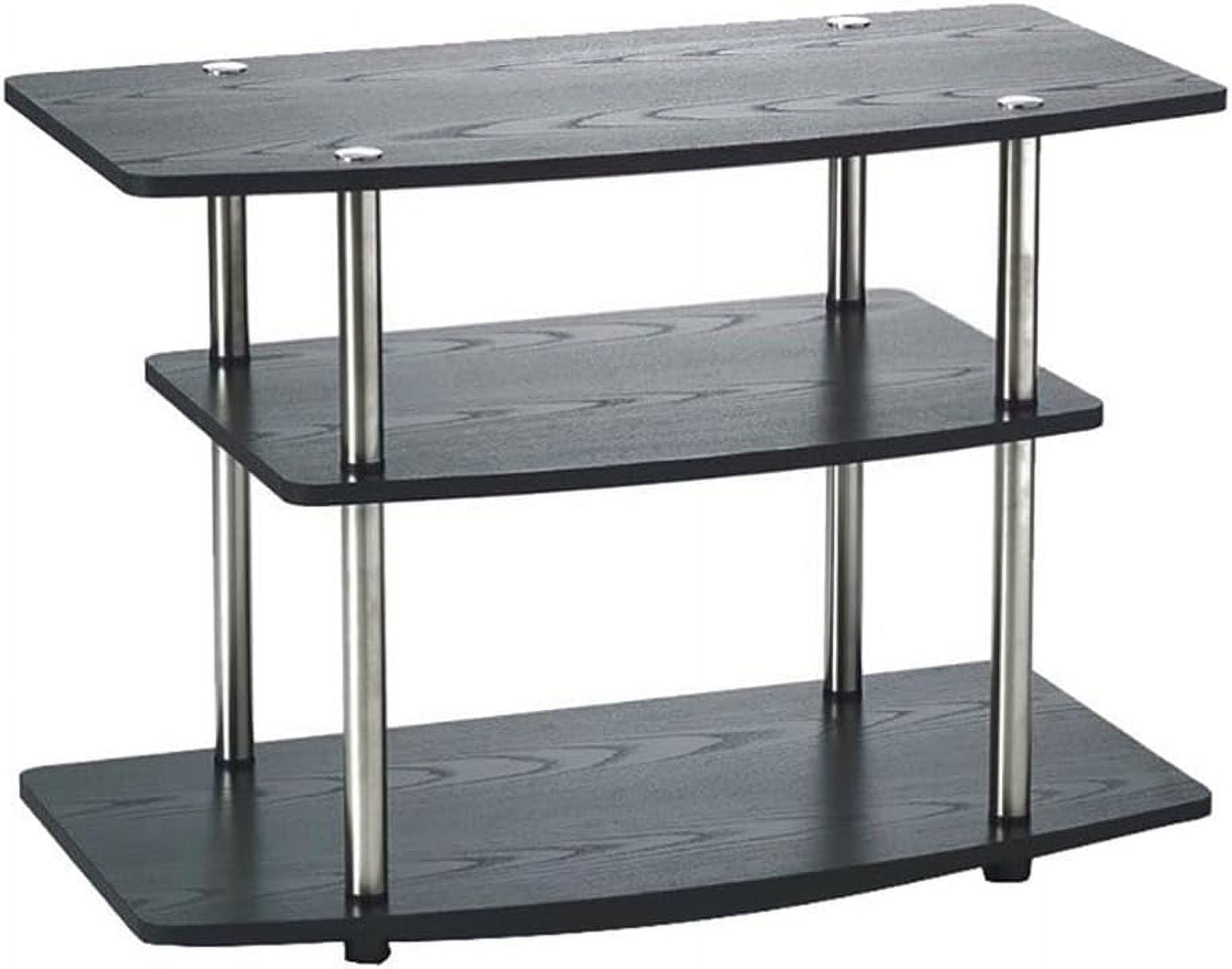 Pemberly Row Easy Assembly No Tools Required 32" TV Stand Entertainment ...