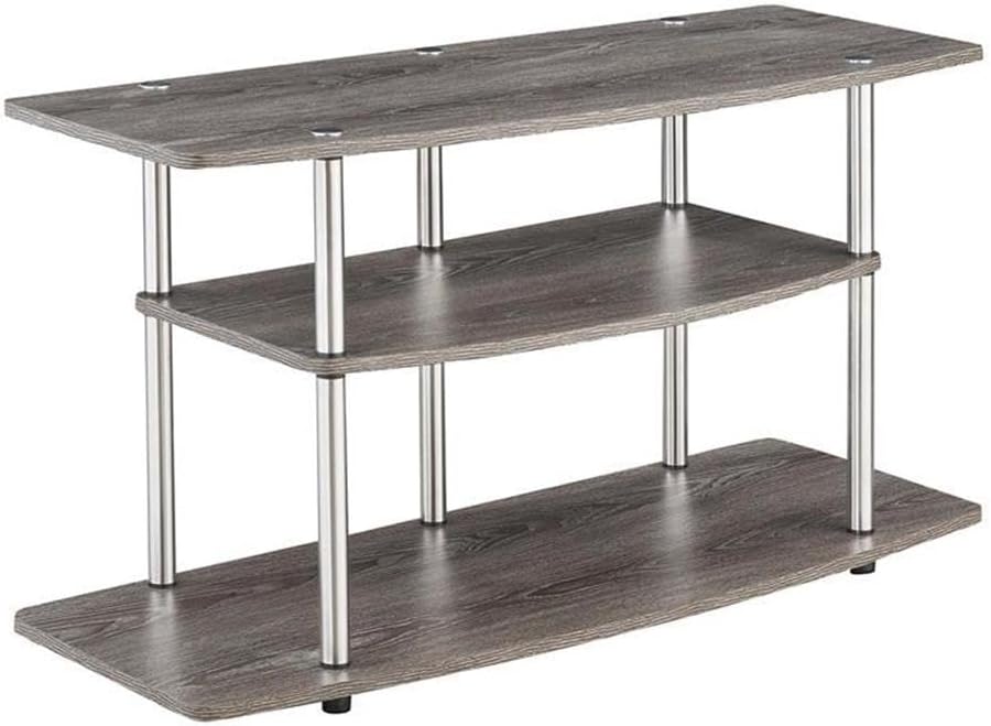 Pemberly Row Easy Assembly No Tools Required 42" TV Stand Entertainment ...