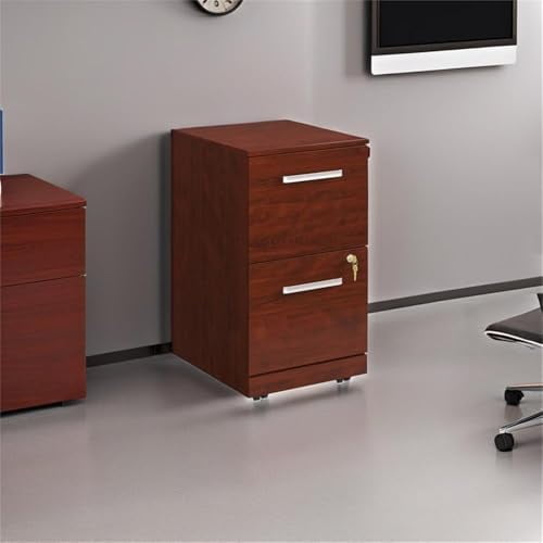 Pemberly Row Engineered Wood 2-Drawer Mobile Filing Cabinet in Classic ...