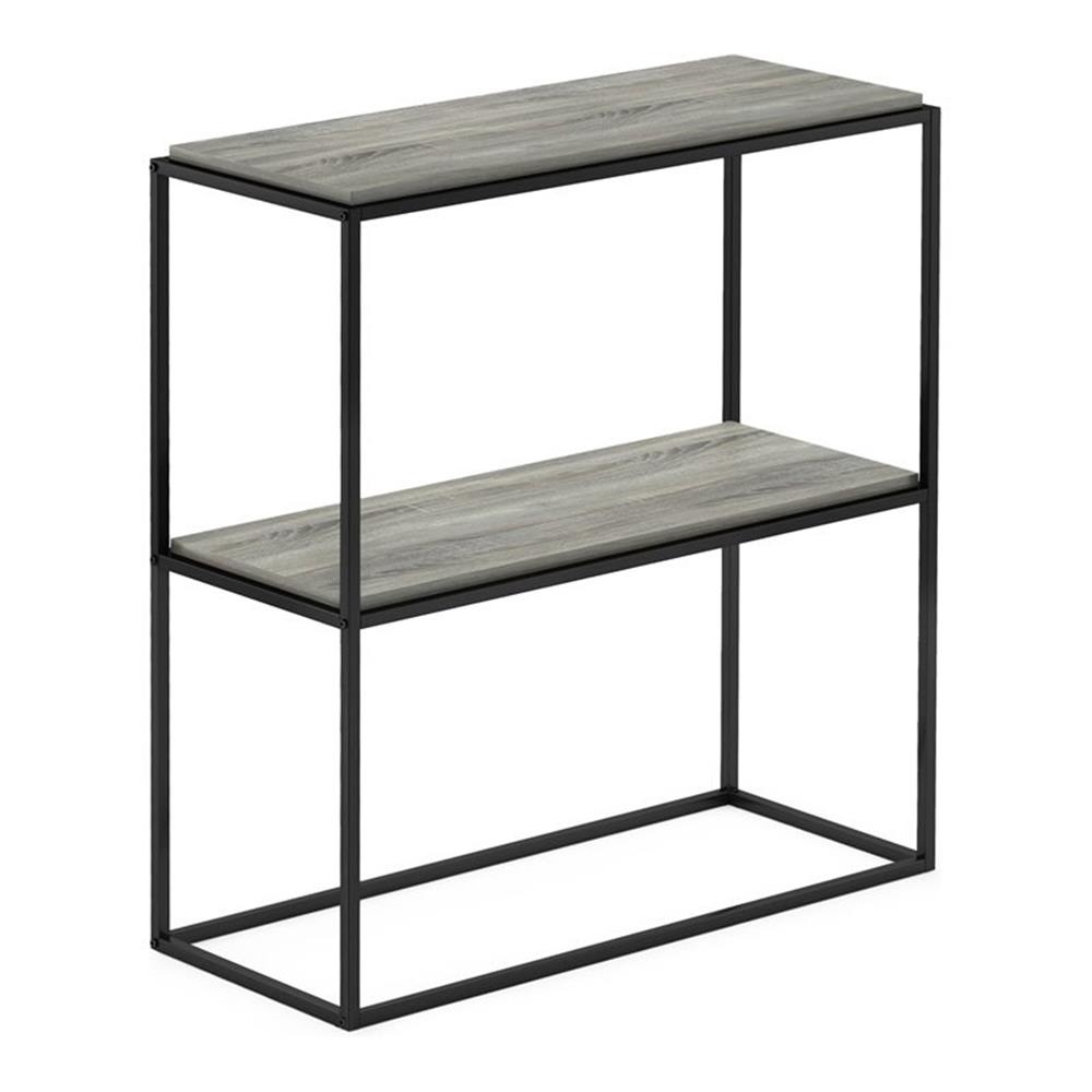 Pemberly Row Engineered Wood 2-Tier Wide Stackable Shelf in French Oak ...