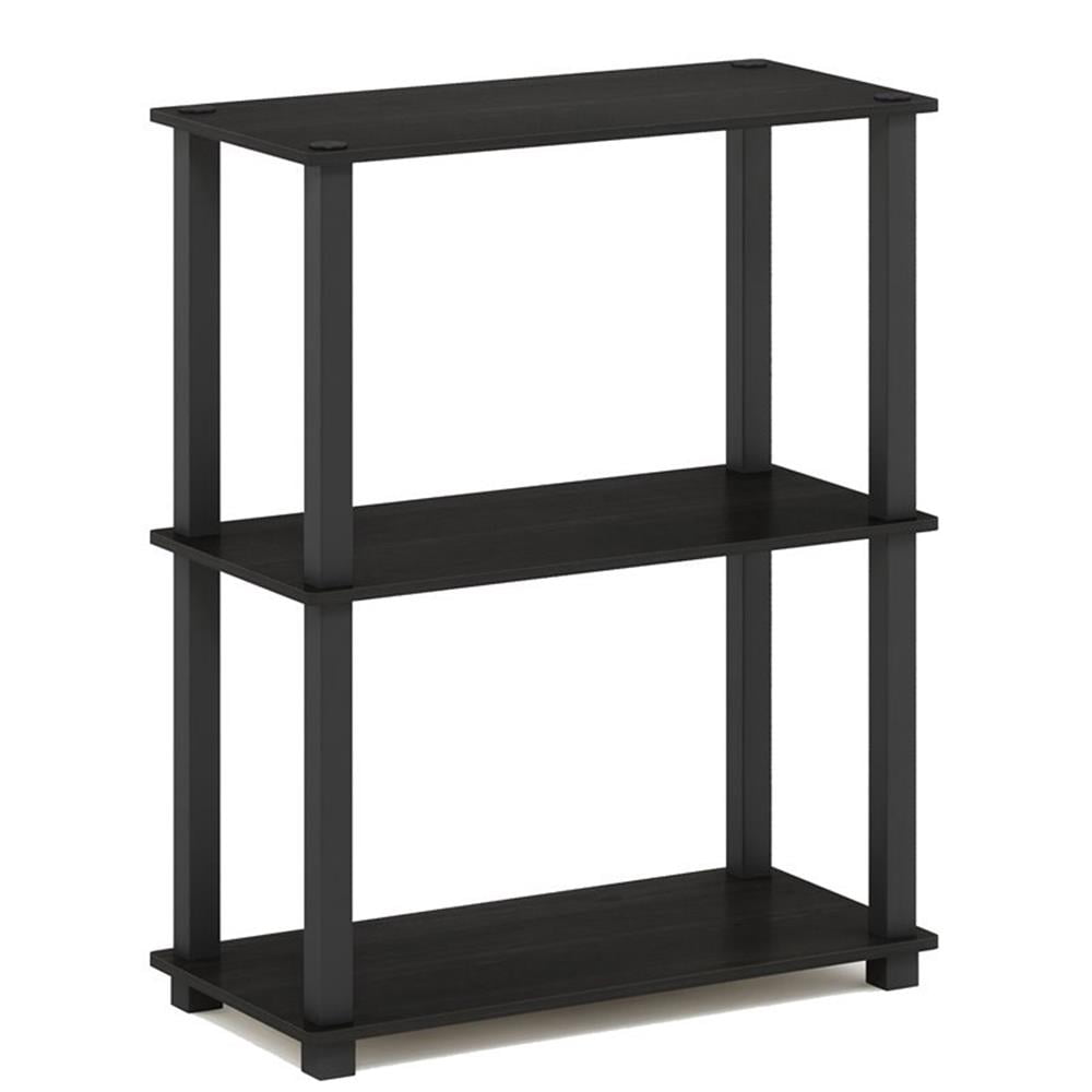 Pemberly Row Engineered Wood 3-Tier Shelf Display Rack in Espresso ...
