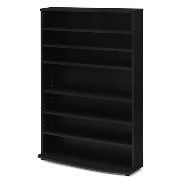 Pemberley Row Engineered Wood Espresso Multimedia Storage Tower ...