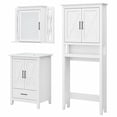 Pemberly Row Engineered Wood Bathroom Vanity Set with Space Saver in ...