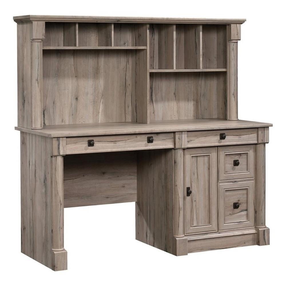 Pemberly Row Engineered Wood Office Computer Desk with Storage Hutch in ...