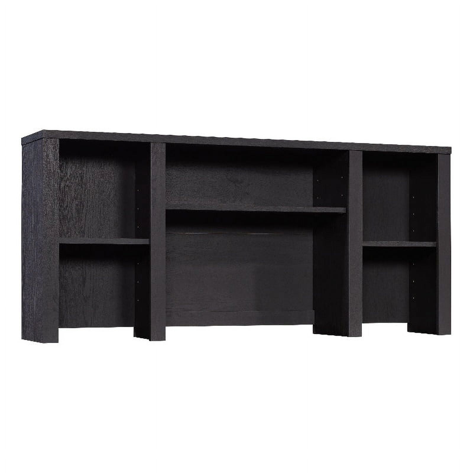 Pemberly Row Engineered Wood Computer Hutch in Raven Oak Finish ...