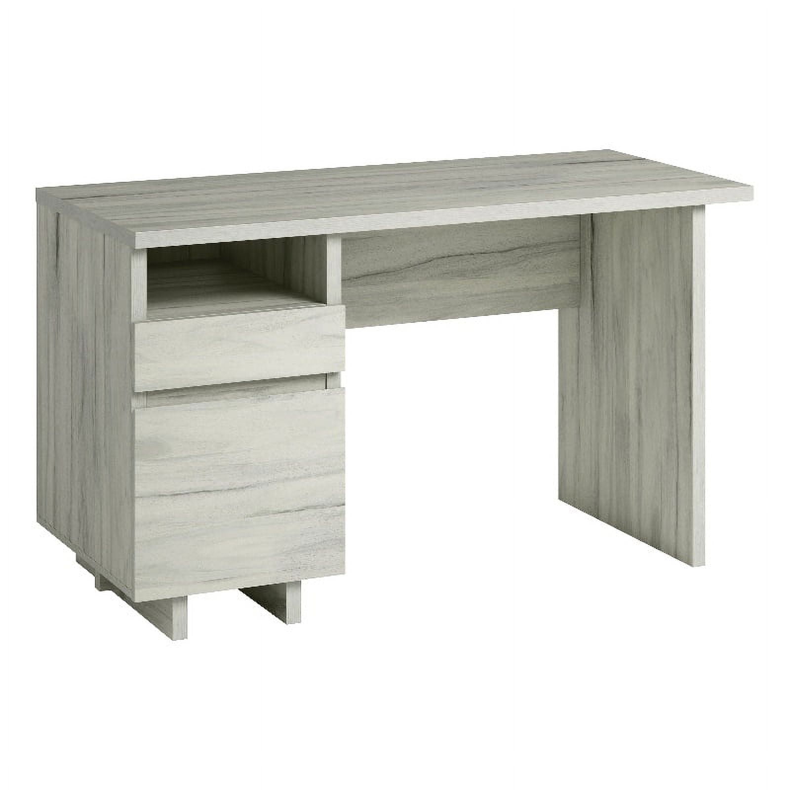 Pemberly Row Engineered Wood Desk in Haze Acacia/Natural Finish ...