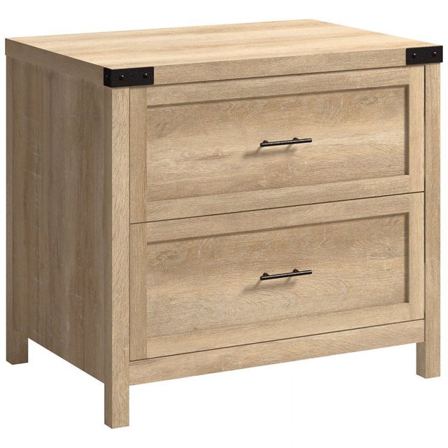 Pemberly Row Engineered Wood Lateral Filing Cabinet in Orchard Oak ...