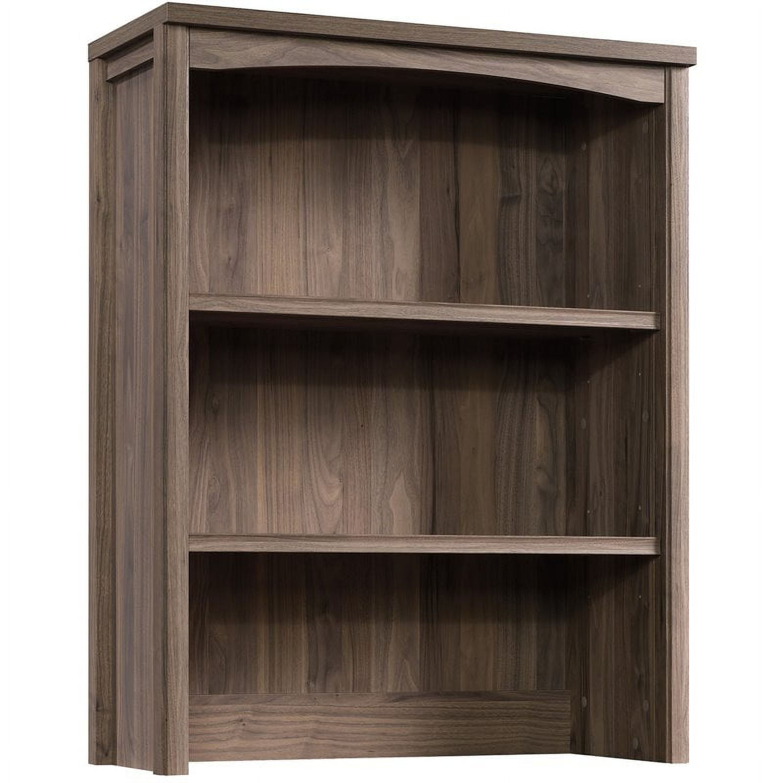 Pemberly Row Engineered Wood Library Hutch in Washed Walnut Finish ...