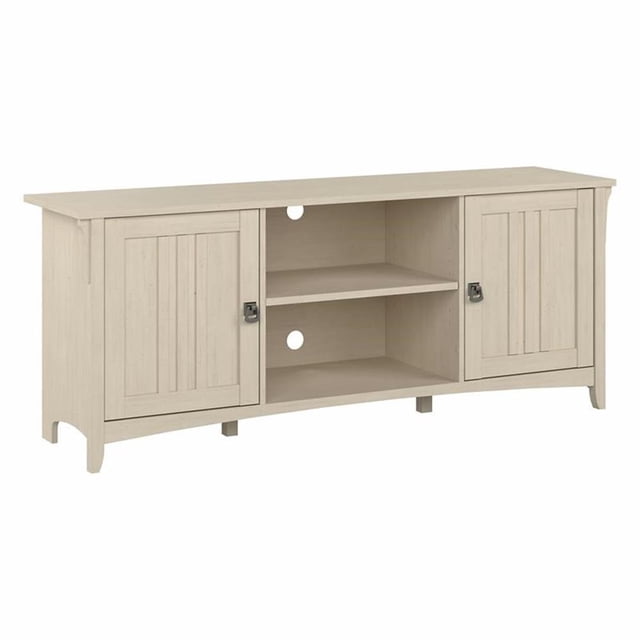 Pemberly Row Engineered Wood TV Stand for TVs Upto 70" in Antique White ...