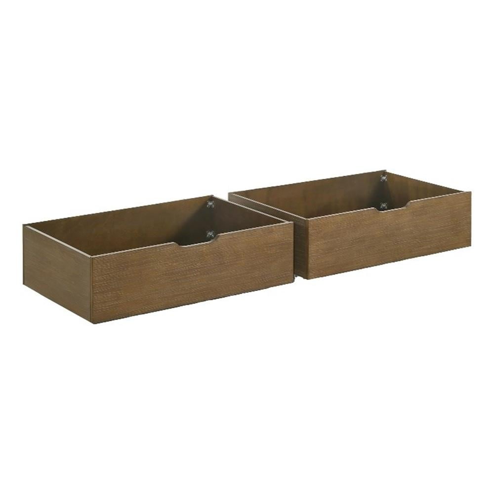 Pemberly Row Farmhouse Wood Small Drawers in Sand Dune (Set of 2 ...