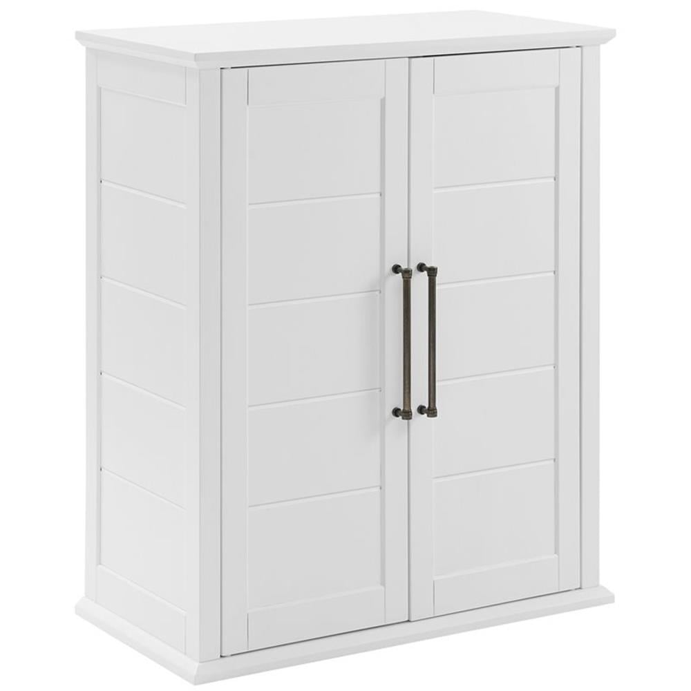 Pemberly Row Farmhouse Wood Stackable Storage Pantry in White - Walmart.com