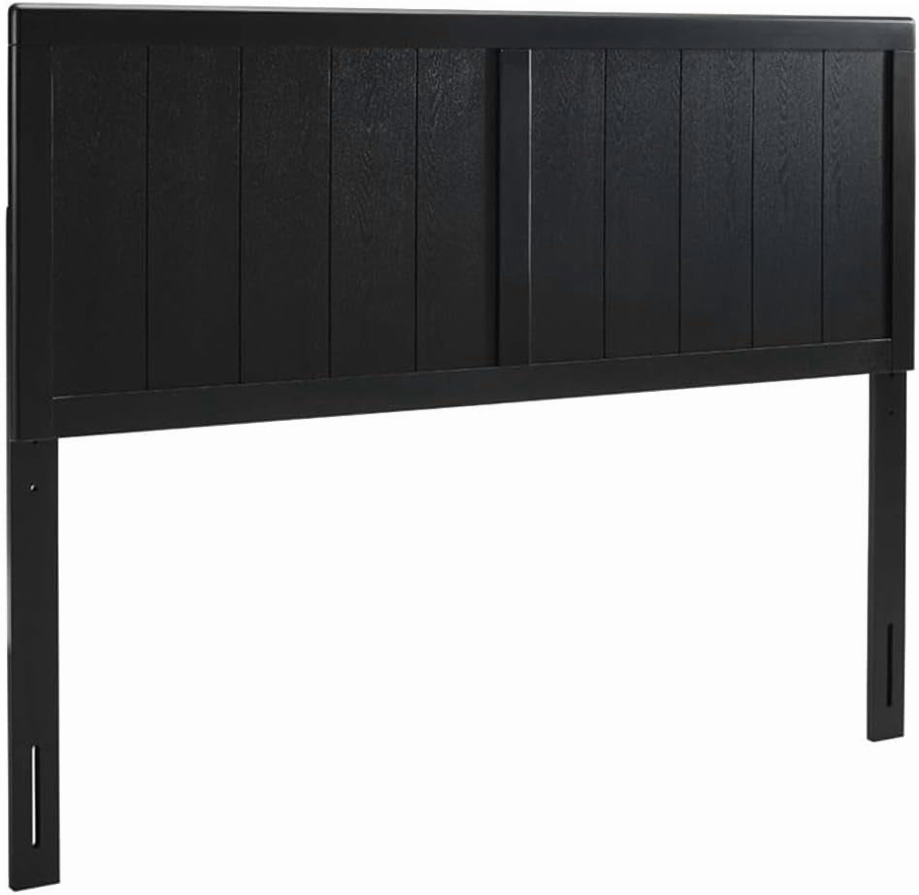 Pemberly Row Full Modern Rubberwood and MDF Headboard in Black ...
